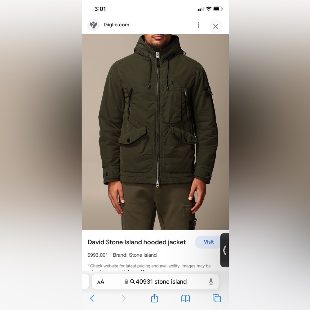 Stone Island - David Light Tc With Micropile - Gem